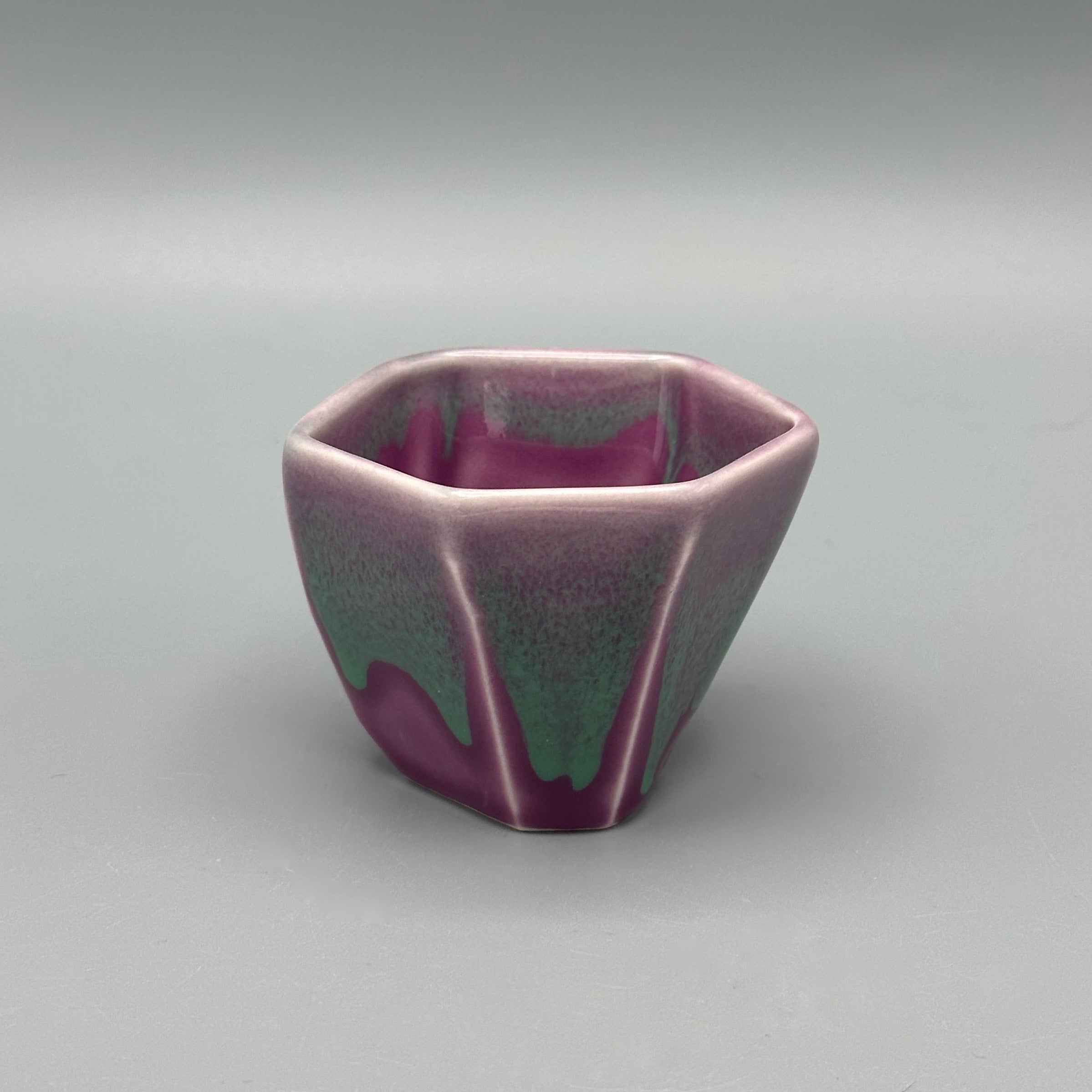 Drip Sake/Espresso, Bermuda over Violet | Pinfeather Art Studio